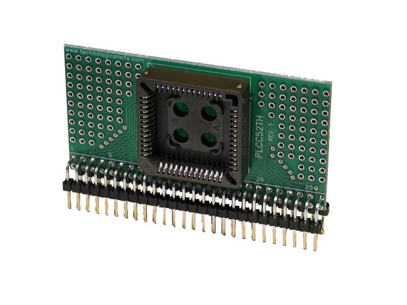 PLCC Adapter, 52-pin – Technological Arts LLC