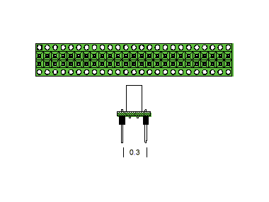 Dual-row Receptacle Adapter, 50-pin – Technological Arts LLC