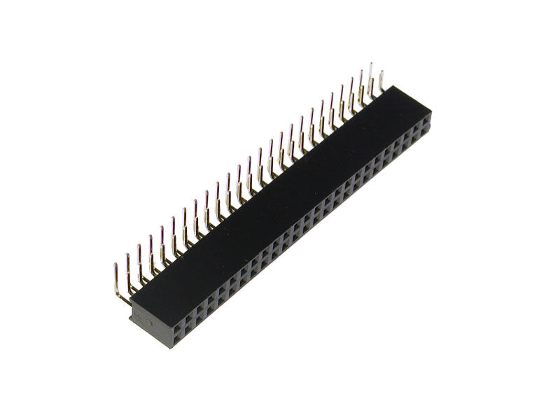 receptacle, dual row, 50-pin, right-angle – Technological Arts LLC